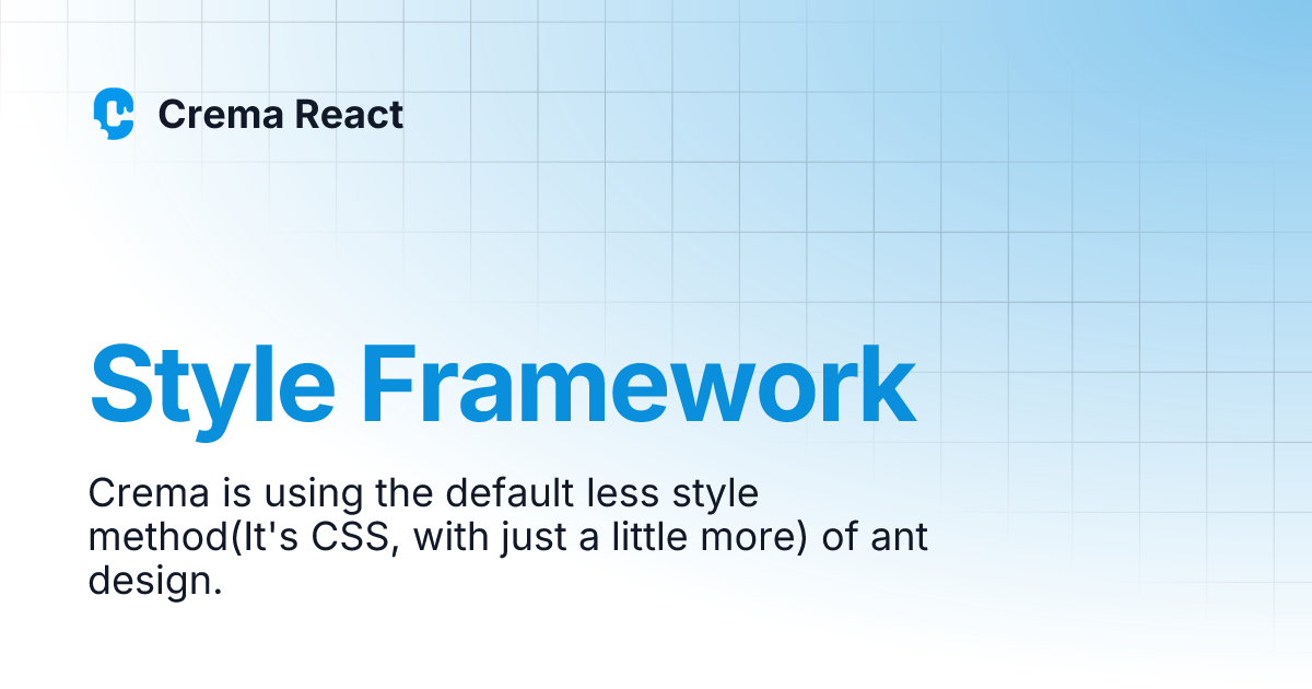 Style Framework | v-4 nx | Crema React